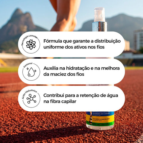 Partiu Treino Spray Capilar 6 em 1 UV e Anti-Frizz | Prohall | Prohall