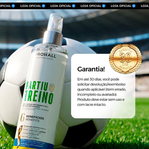 Partiu Treino Spray Capilar 6 em 1 UV e Anti-Frizz | Prohall | Prohall